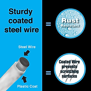 YBM HOME Under Shelf Storage Basket, 12-inch, White #1184