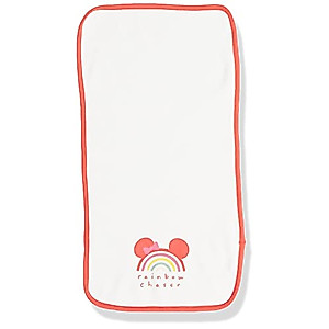 Amazon Essentials Disney | Marvel | Star Wars | Princess Girls' Burp Cloths, Pack of 6, Minnie Rainbow Chaser, One Size