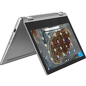 Lenovo Flex 3 2-in-1 11.6" HD Touchscreen Chromebook Laptop, Mediatek MT8183 Processor, 4GB RAM 32GB eMMC, Bluetooth, Wi-Fi, HD Audio, Chrome OS, Arctic Grey