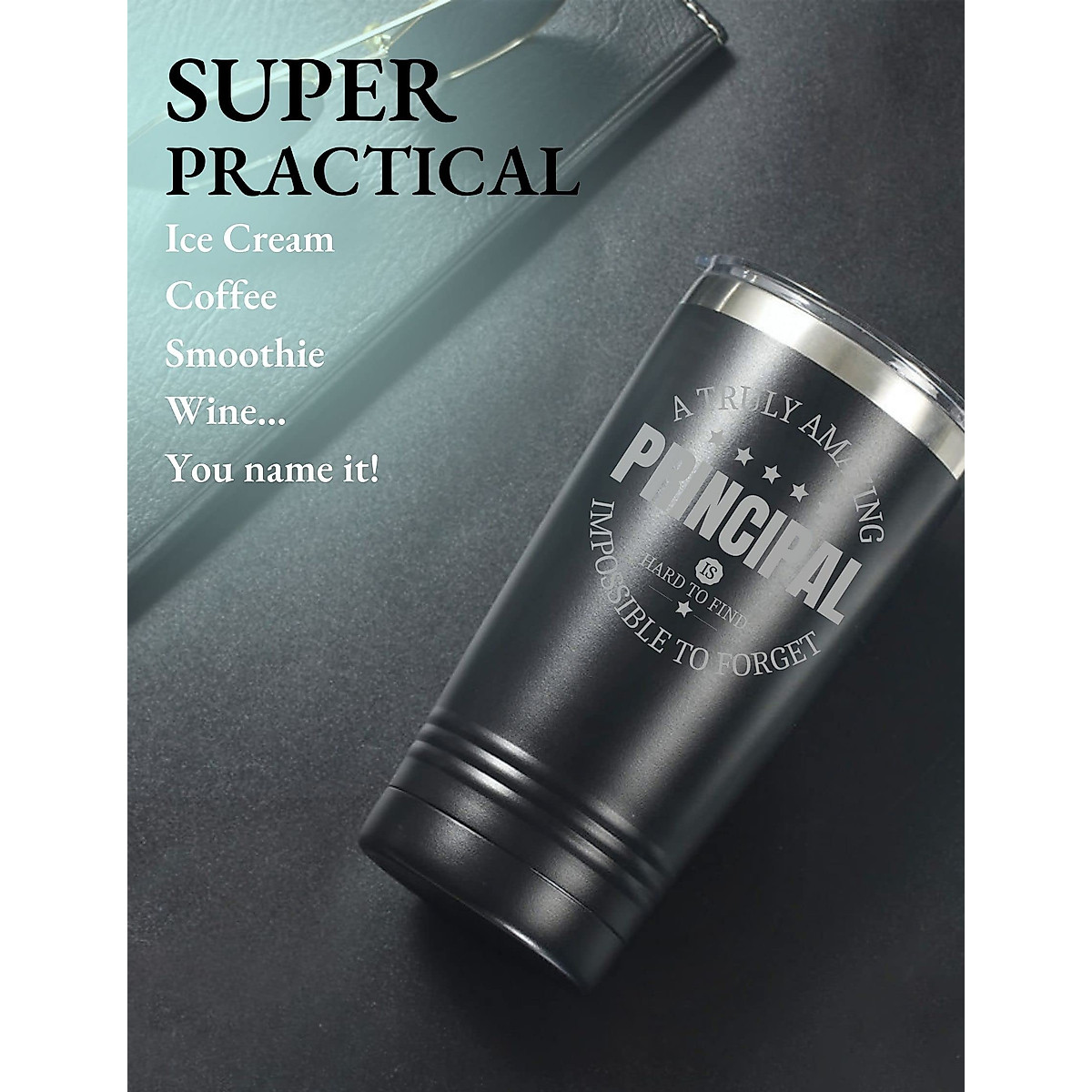 Onebttl Principal Gifts Travel Coffee Mug for Men Women, 20oz Insulated Stainless Steel Tumbler, Best gift for Principal Day, Teacher Appreciation Day, Christmas, Birthday, Retirement - Forget