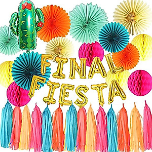 Final Fiesta Bachelorette Party Decorations/Fiesta Bridal Shower Decorations/Final Fiesta Banner Mexican Fiesta Theme Party Backdrop Decor Tropical Party, Luau Party, Mexican Themed Bachelorette