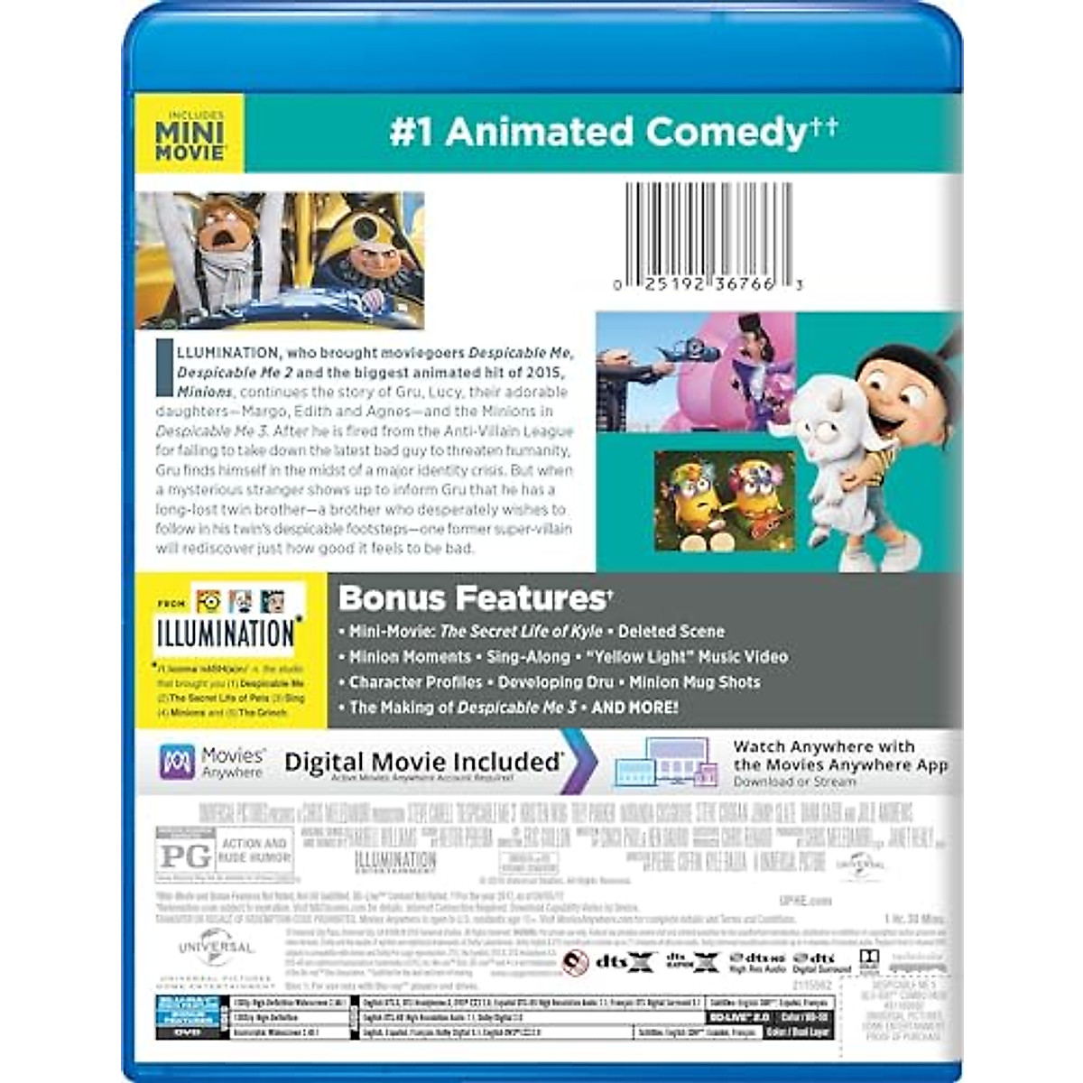 Despicable Me 3 - Special Edition (Blu-ray + DVD + Digital)