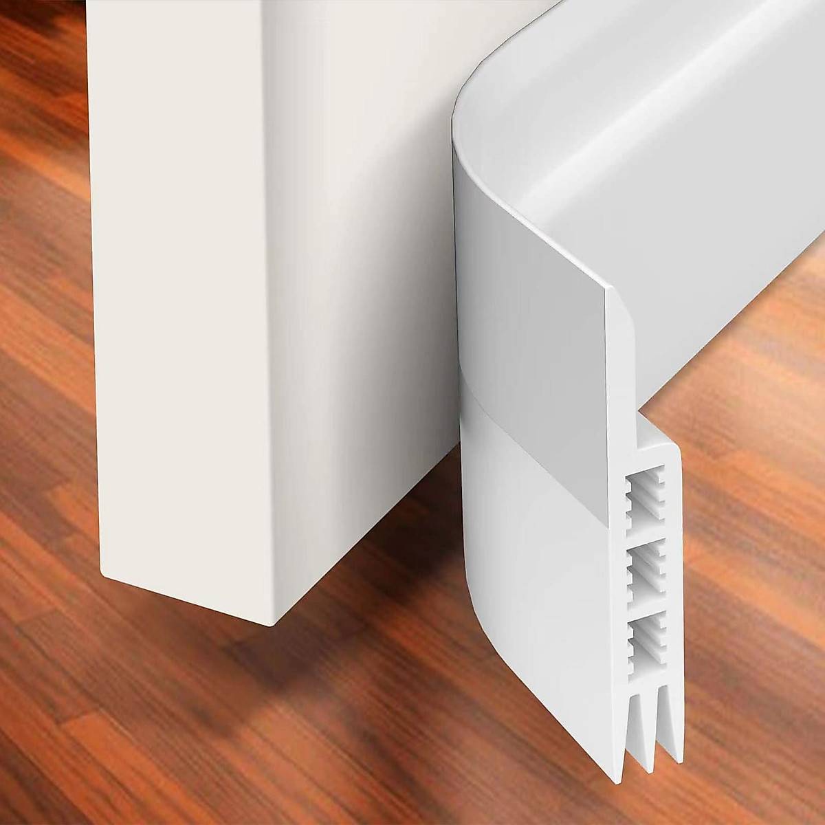 Holikme Door Draft Stopper Under Door Draft Blocker Insulator Door Sweep Weather Stripping Noise Stopper Strong Adhesive