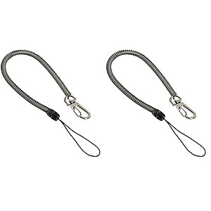 Pacific Handy Cutter CL36 Clip-On Coil Lanyard, For Utility Knives, Safety Cutters, and Hand Tools, Extends to 48 Inches, Safe Tool Retention (Pack of 2)