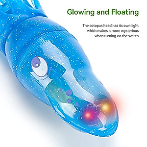 Diving Squid Pool Bath Toys for Kids,Electric Octopus Diving Fish,Torpedo Summer Toys, Swimming Training Pool Game for Learning to Swim,Squid Underwater Toys for Kids and Adults(8.3in,Blue)