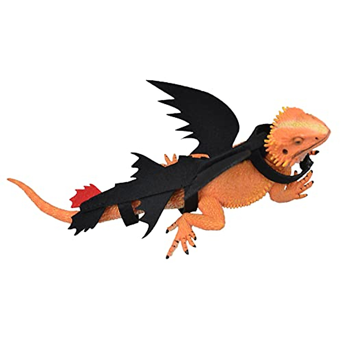 Lizard Costume for Bearded Dragon Geckos Night Dragon Reptile Apparel Accessories Photo Party (L)