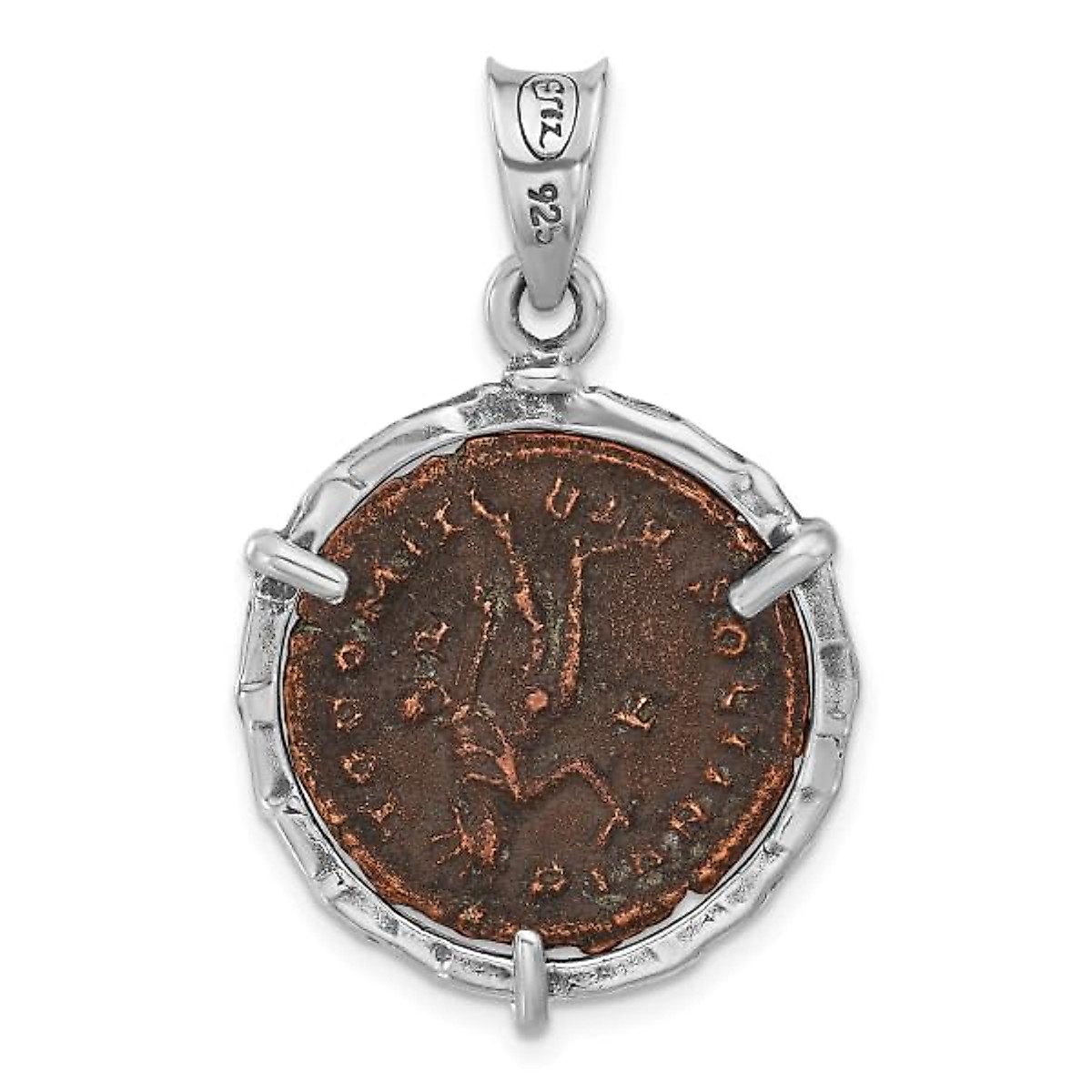 IceCarats Ancient Coins 925 Sterling Silver Bronze Vintage Roman Constantine L Coin Necklace Charm Pendant Only