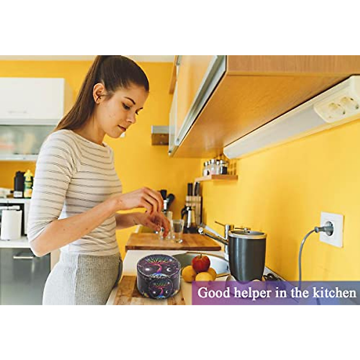 JWEX Grinder 3" Boho Grinder Lucky Tree Black