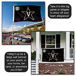 College Flags & Banners Co. Vandy Commodores SEC 3x5 Flag