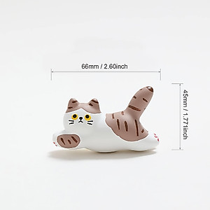 JADDSA Cat Magnet 3D Resin Refrigerator Magnets Stickers Cute Magnets Kitchen Decoration,Decorative Magnets with Double-Sided Stickers to Satisfy Any Panel.