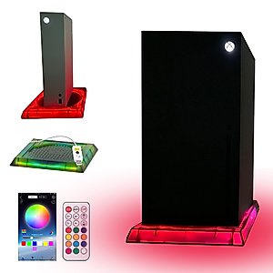 TOSHIHAMA LED Light Stand for Xbox LED Light: RGB Light Vertical Stand Xbox XS Console 12 Colors 300 Effects DIY Decoration, Music Sync Color Changing Lights with IR Remote/USB Button/App Control