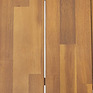 Christopher Knight Home Alina Outdoor Loveseat Set with Coffee Table, Teak Finish, Beige