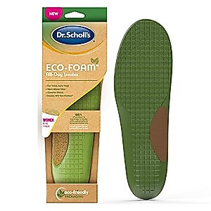 Dr. Scholl's Eco-Foam Insoles for Women, Shoe Inserts Made with Sustainable and Recycled Material, Women's 6-10