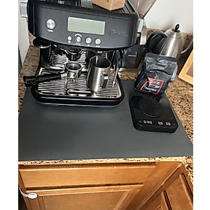 Coffe Mat/Dish Drying Mat/Espresso Machine Mat, Super Absorbent,Quick Dry,Hide Stain,Non Slip,for Coffee Maker,Coffee Machine,Kitchen Counter,Coffee Counter,Coffee Bar,Coffee Pot (Dark Gray, 12"x19")