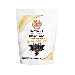 Samsara Herbs Mucuna Pruriens (2oz/57g) - Powder Extract from Velvet Beans