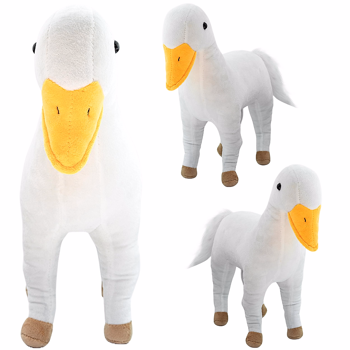 Randimals Plush Toy Stuffed Animal Mix - Horse & Duck Hybrid Stuffed Animals for Girls & Boys - Huggable & Soft Animal Characters Cute Plushies - Unique Toys for Discovery & Adventure