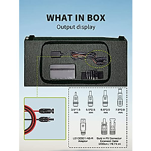 POWERWIN PWS220 220watt Foldable Solar Panel, Complete with Adjustable Kickstand, Waterproof Ip65 & Durable for Off The Grid Living