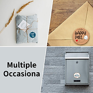 500 Pieces Mail Stickers Small Business Post Package Labels Thank You for Your Order Stickers for Businesses Online Shop Owners