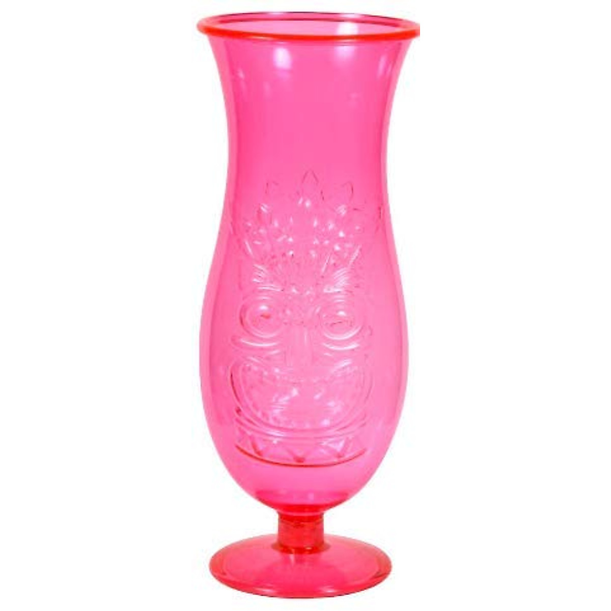 TopNotch Outlet Hurricane Glasses - Plastic Luau Tumblers (4 Pc) Tropical Summer Party Ready - Tall Frozen Cocktail Cups - Break Resistant