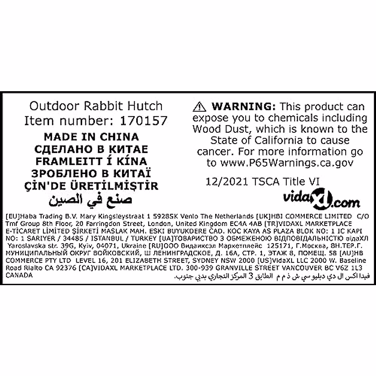 Online Gym Shop CB17590 Outdoor Wooden Chicken Coop Rabbit Hutch Small Animal House Pet Cage 1 Layer - 36 in.