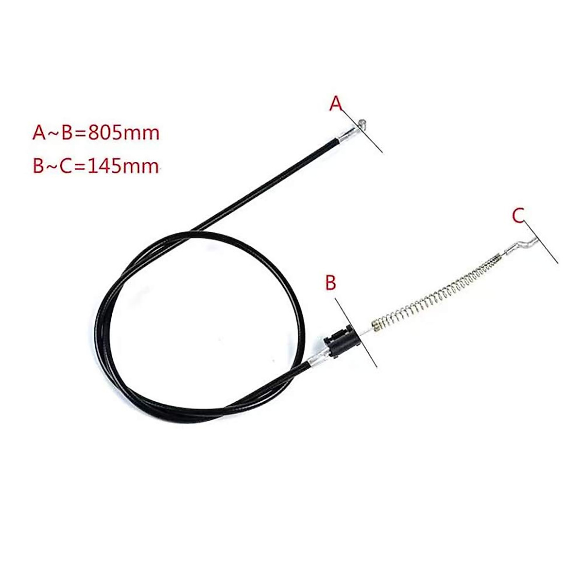 2 Pack Universal Metal Sofa Handle Cable Recliner Chair Couch Release Lever Replacement Cable Total Length Approx 34.2" Black