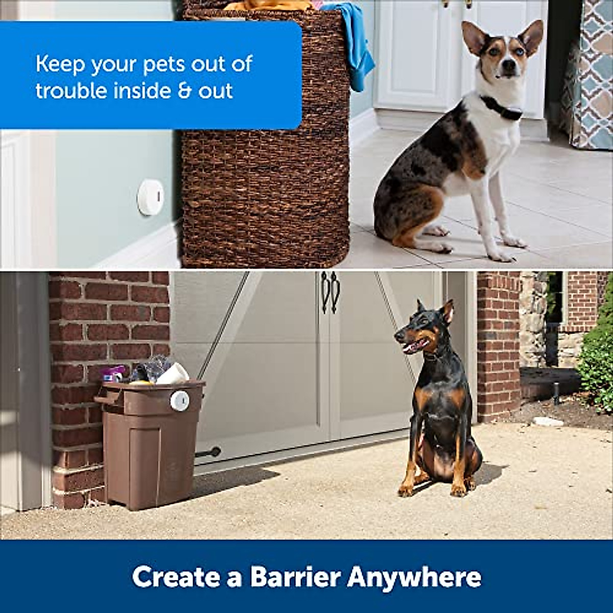 PetSafe Pawz Away Pet Barrier Mini Add-A-Barrier for Cats and Dogs - Up to 2.5 Feet of Radius, Waterproof for Indoor and Outdoor Use - Expand Coverage - Additional Barrier Only,White