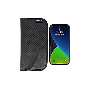 AIMQWEST Faraday Shield - 8"x4" Carbon Fiber Phone Case for EMP, RFID, & Signal Blocking - Ultimate Privacy & Security