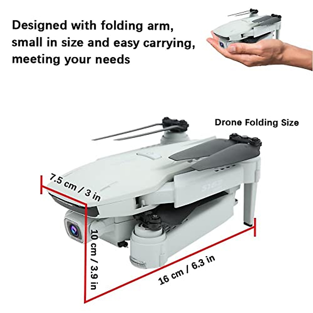 Explore the Skies with our 5G WiFi RC Drone - High Definition Camera FPV and Folding Quadcopter - Perfect for Aerial Photography and First Person Viewing