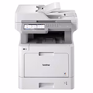 Brother Color MFC-L9570CDW All-in-One Wireless Business Laser Printer, White - Print Copy Scan Fax - 7" Touchscreen, 33 ppm, 600 x 2400 dpi, Auto Duplex Printing, 80-Sheet ADF, NFC+, USB, Ethernet