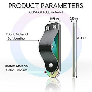 TOQMCI Rainbow Phone Grip Strap Holder Cell Phone Strap Finger Holder for Hand Leather Telescopic Phone Finger Strap Stand Universal Finger Kickstand for Most Smartphones (Black R)