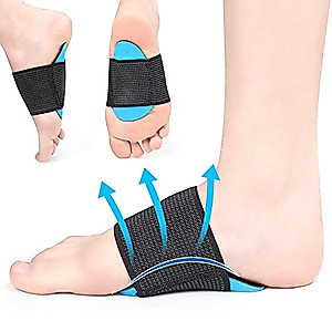 Connfiton Copper Arch Support, Arch Pain Relief Plus Support, Foot Arch Support/Sleeves- Plantar Fasciitis Relief, Foot Care, Heel Spurs, Feet Pain Relief,Flat Feet.(1 Pair Black - Unisex One Size)