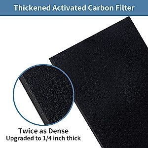 SUNRRA C545 Replacement S Filter Compatible with Winix C545, Part# 1712-0096-00, 2 HEPA + 8 Activated Carbon Filters
