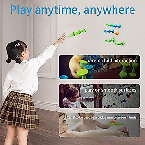 Darts Game Set, Indoor and Outdoor Pressure Release, Party Family Activities Pranking Jokes Suction Cup Throwing Games (9 Pcs)