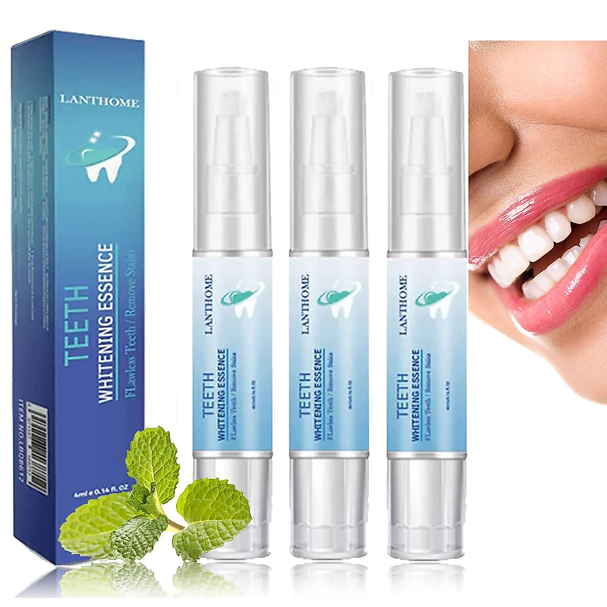 3Pcs Teeth Whitening Pen,Teeth Whitening Essence, Teeth Whitening Gel,Teeth Stain Remover to Whiten Teeth,Intensive Stain Removal Teeth Reduce Yellowing