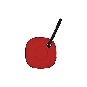 BLLQ Soft Silicone Cover Case with Key Ring Keychain Clip Compatible with Samsung Galaxy SmartTag + Plus/Sam Sung Galaxy SmartTags,3 Pack, Black/White/Red