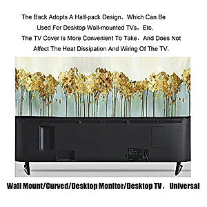 Screen Protector 32-86 Inch Indoor Universal TV Cover Dust Cover，Home TV Cover LCD TV Dustproof Cover for Desktop TV，LED Screen Monitor(Size:40 in)