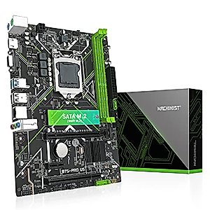 MACHINIST LGA 1155 Motherboard, B75 Micro ATX Computer Motherboards for Desktop PC (Intel 2th/3th Gen, PCIe 2.0, NGFF M.2, PCI, DDR3, SATA 6Gb/s, USB 3.0) for Core i3,i5,i7/Xeon E3 V2/Pentium