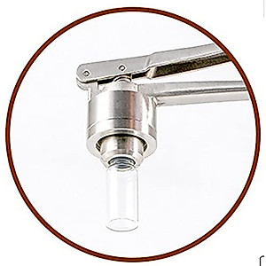 Hand Held Capping Machine, Portable Hand Sealing Machine, Stainless Steel Capper Gland Clamp, for 13mm, 20mm Plastic Cap, Aluminum Cap, Perfume Bottles (13mm)