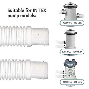 coersd Easy Set up Summer Swimming Pool Replacement Hose for Above Ground Pools, Swimming Pool Cleaner Hose Filter Pump Hose for Pump