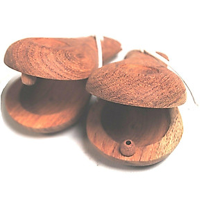 Pair of Traditional Wooden Spanish Flamenco Castanets made from Rosewood