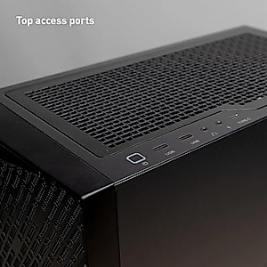 iBuyPower SlateMesh Gaming PC Computer Desktop SlateMeshA5N4601 (AMD Ryzen 5 7600, RTX 4060 8GB, 16GB DDR5 5200 Mhz, 500GB NVMe SSD, Windows 11 Home),Black