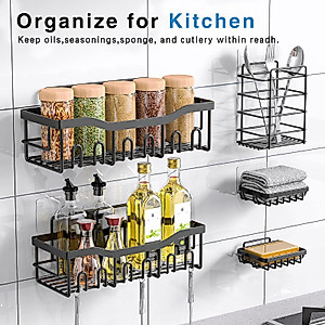 FGSAEOR 14 Pack Shower Caddy Adhesive Replacement, Strong Adhesive Hooks for Shower Caddy, Shower Shelf Adhesive No Drilling, for Bathroom Storage Shelves and Kitchen Racks & Soap Holder