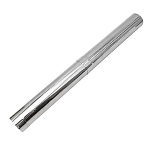 Hoypeyfiy 2.36'' Stove Pipe, 2PCS Lengthen Straight Chimney, Stainless Steel Flue for Stove Exhaust