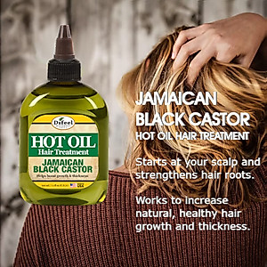 Difeel Jamaican Black Castor Hot Oil Treatment 7.1 oz. - Deep Conditioning Treatment made with Natural Castor oil for Hair Growth