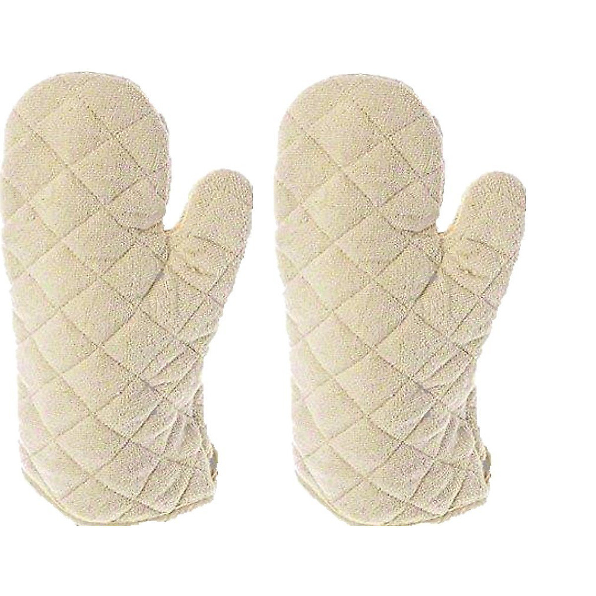 Update International Terry Cloth Oven Mitt Heat Resistant to 600° F, Set of 2