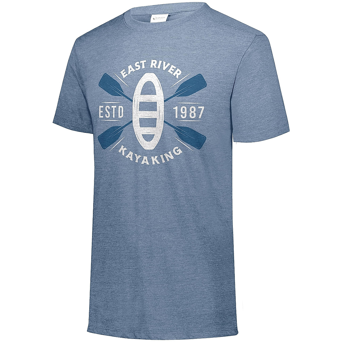 Augusta Sportswear mens Tri-blend T-shirt Short Sleeve, Black Heather, 4X-Large US