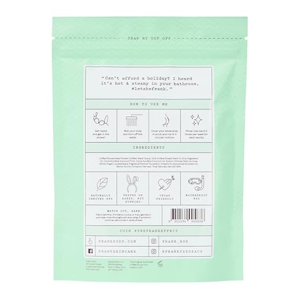 Frank Body Scrub Variety Pack | Natural, Vegan, Cruelty Free Exfoliating Body Scrub | Includes Original Coffee, Cacao, & Coconut Coffee Scrubs | 3 x 7.05 oz / 200 g