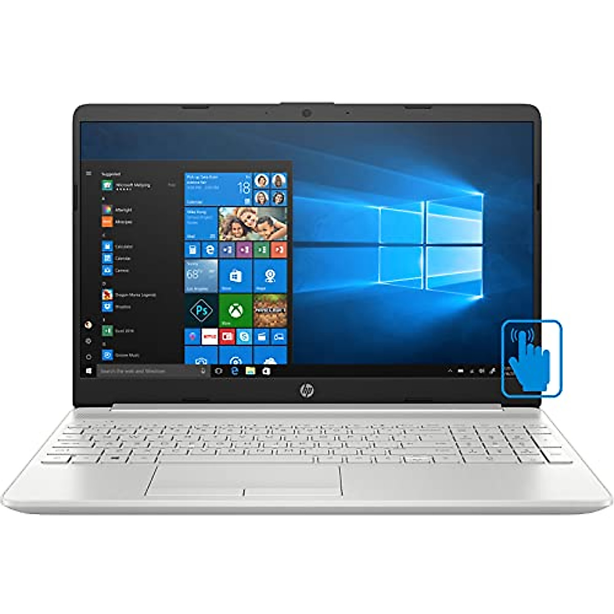 HP 15t Home & Business Laptop (Intel i7-1255U 4-Core, 32GB RAM, 1TB PCIe SSD, Intel Iris Xe, WiFi, BT, Integrated Webcam, Fingerprint, Backlit KYB, 1xUSB 3.2, 1xHDMI, Win 11 Pro) w/Hub