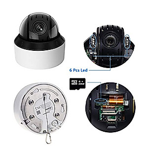 DS-2DE4A425IW-DE HIK VlSlON 4MP PTZ DarkFighter Speed Dome IP Camera, 25x Optical Zoom,4.8~120 mm Lens, 165ft Night Vision Outdoor Camera with Audio&Alarm I/O, 360°Pan&90°Tilt, SD Card Slot(No Logo)