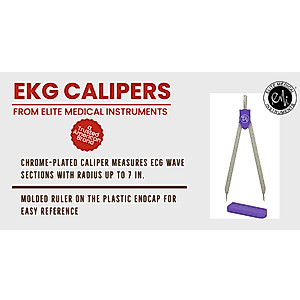 Elite Medical Instruments EMI Basix Economy EKG Caliper EKG-101-V, Violet